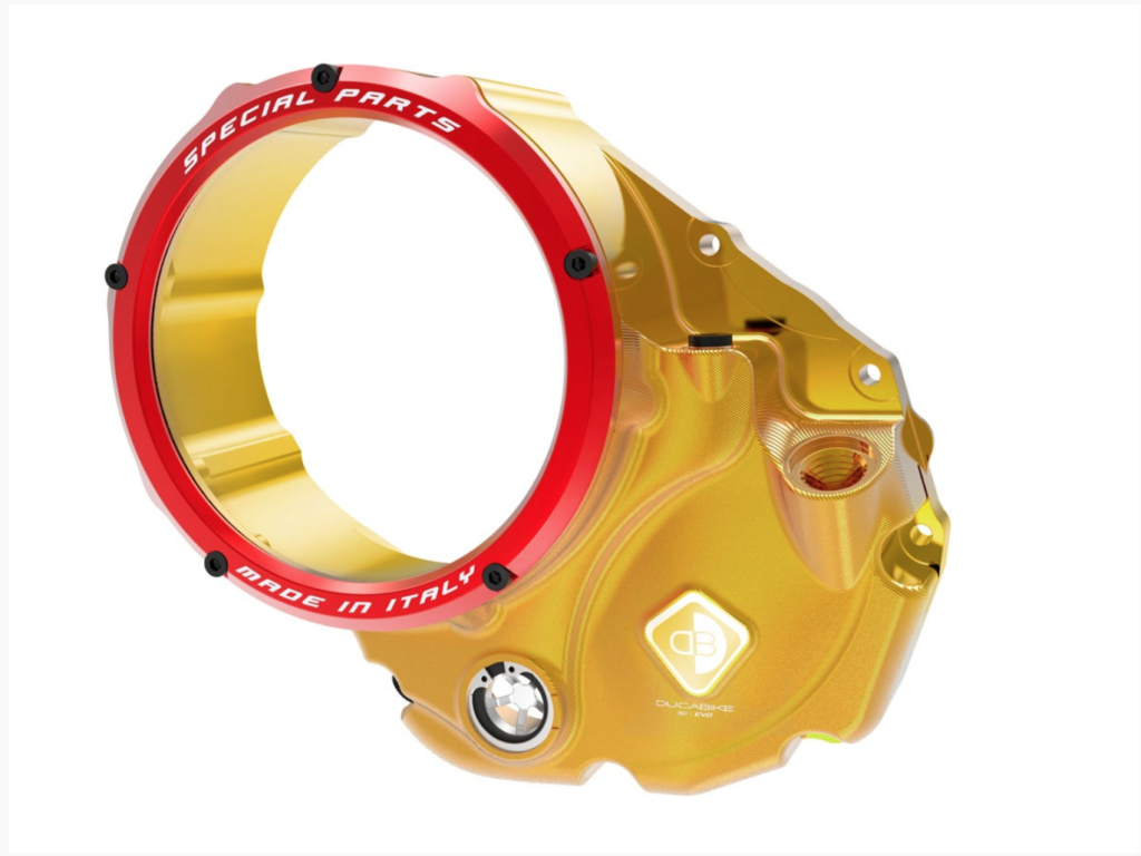 Clear Clutch Cover Oil Bath by Ducabike - GP Racing