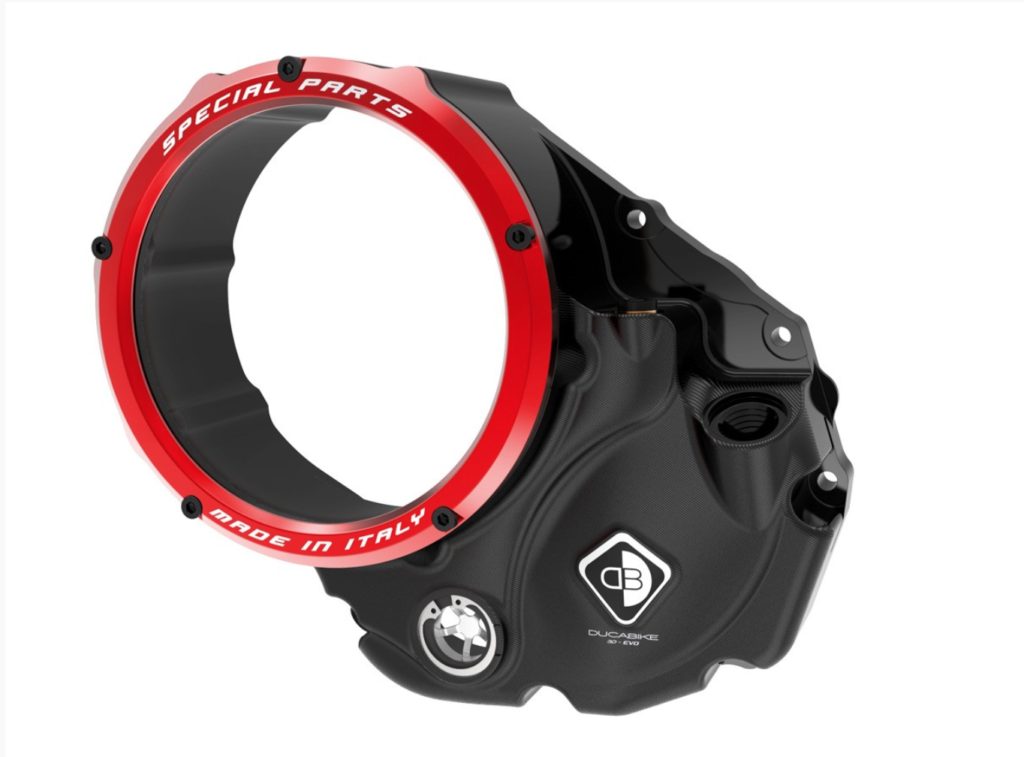 Clear Clutch Cover Oil Bath by Ducabike - GP Racing