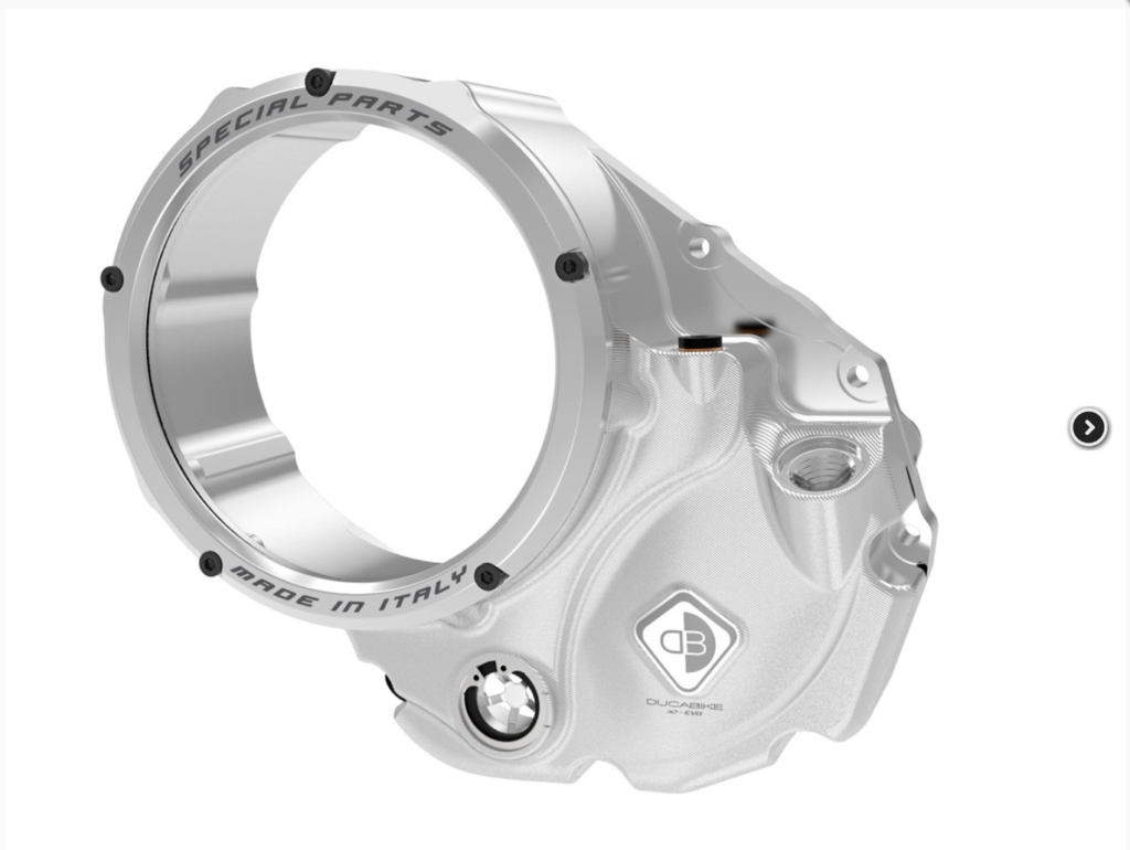 Clear Clutch Cover Oil Bath by Ducabike - GP Racing