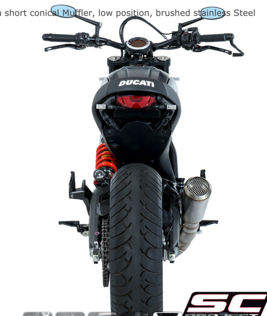 Ducati Scrambler Conic Exhaust by SC-Project - GP Racing