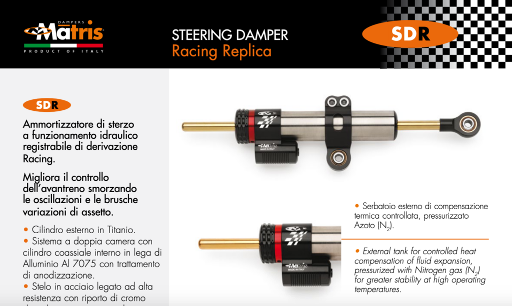 Matris Steering Damper SDR - GP Racing