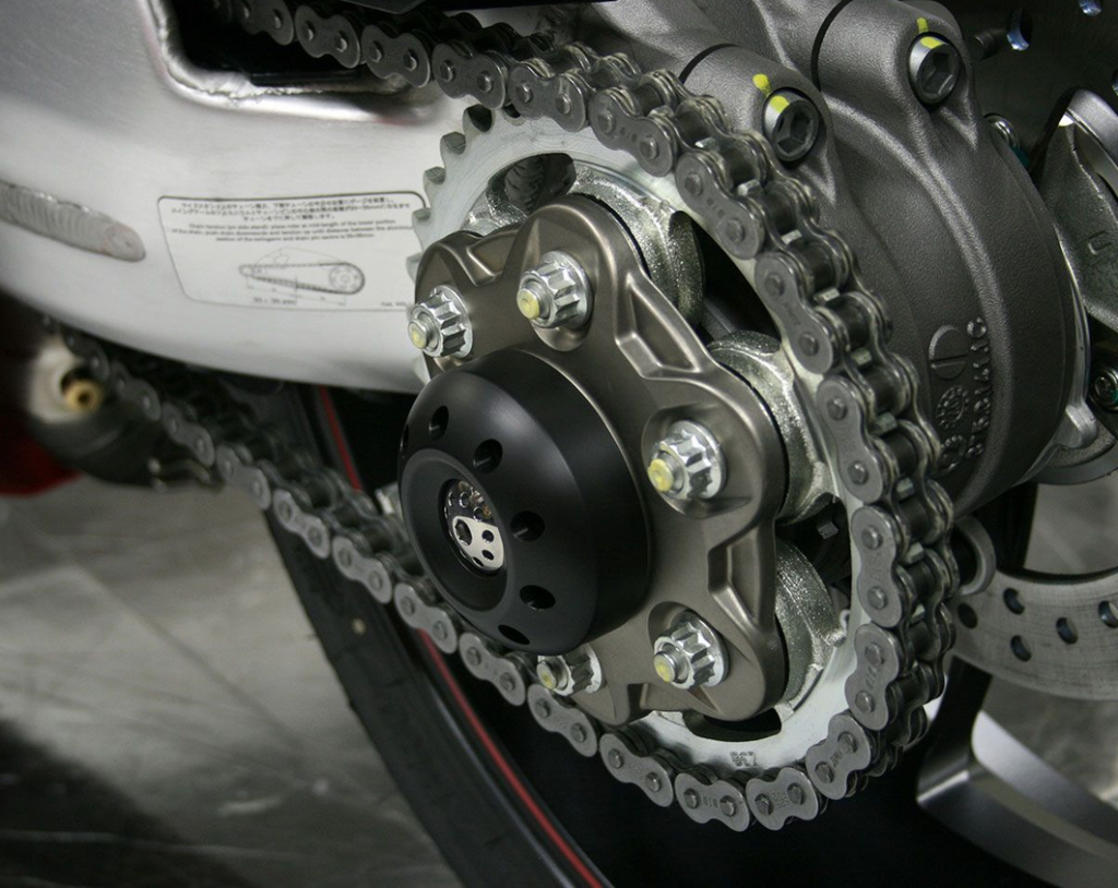 Rear Wheel Axle Slider with Titanium Bolts by Moto Corse - GP Racing