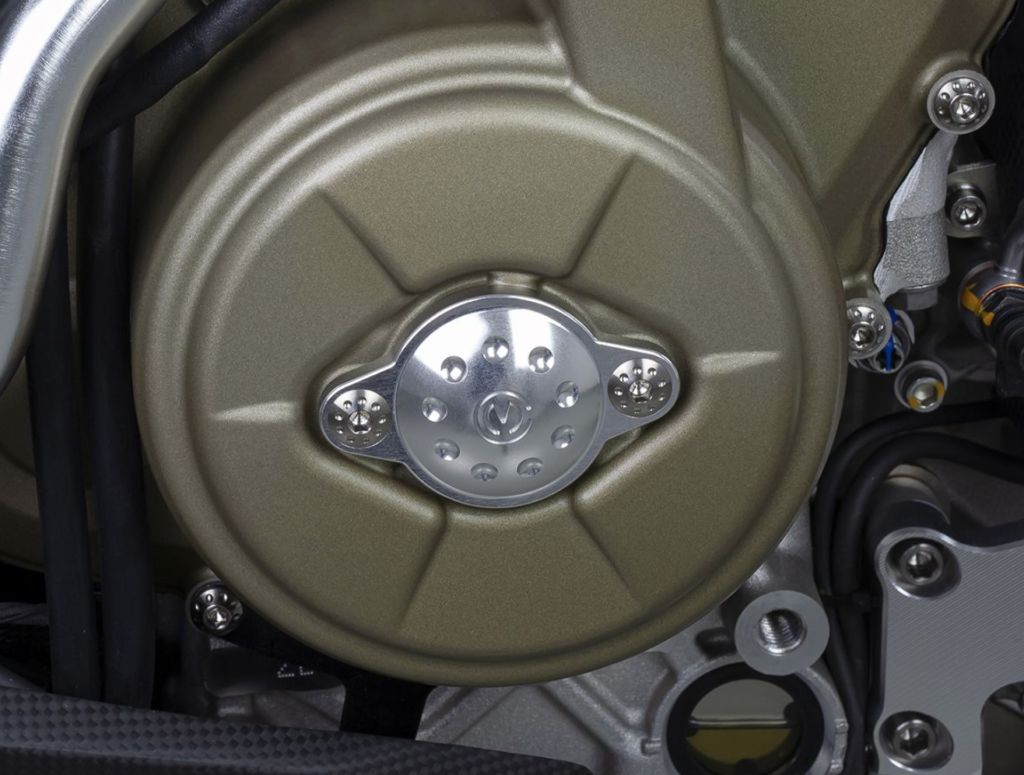 Aluminum Alternator Cover for V4 models by Moto Corse - GP Racing